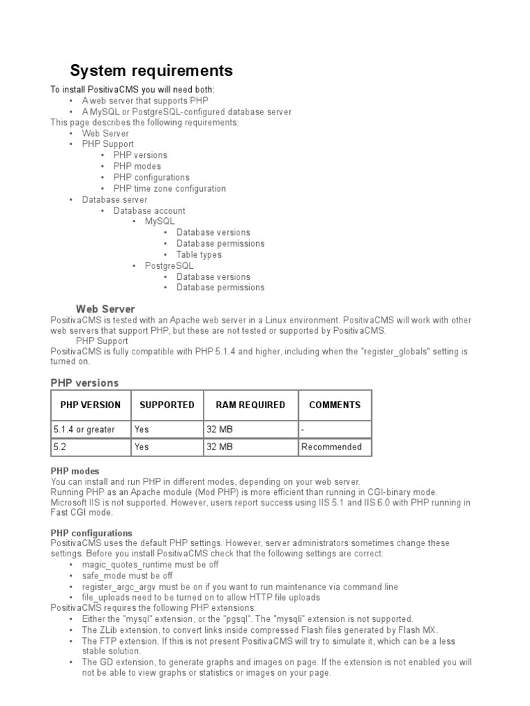 Instructions | PDF | Php | Postgre Sql