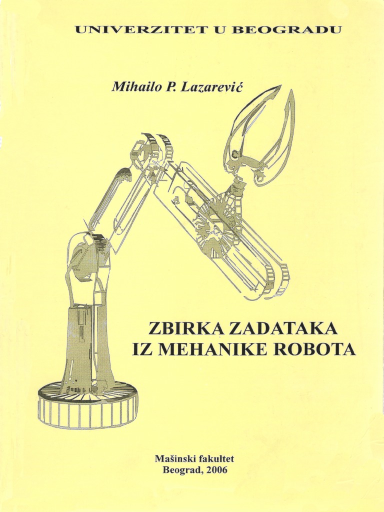 Zbirka Zadataka Iz Mehanike Robota PDF | PDF