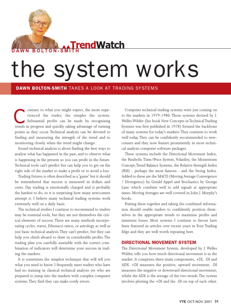 Dawn Bolton-Smith (2001) - On Trading Systems (5 P.) | PDF | Market ...