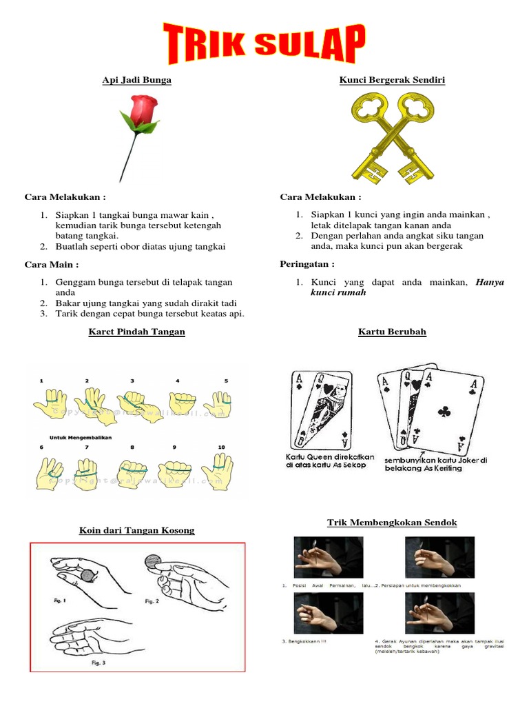 Berbagai Macam Trik Sulap | PDF