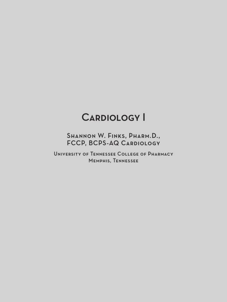 Cardiology I Workbook | PDF | Myocardial Infarction | Percutaneous ...