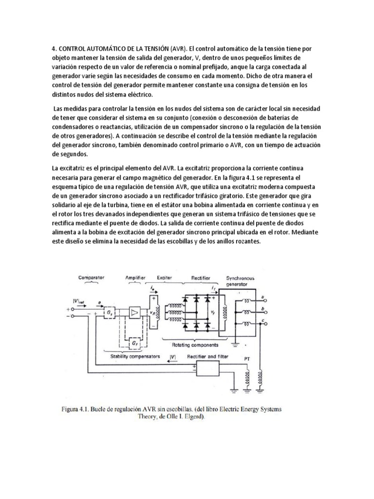 Control de Velocidad Avr | PDF | Generador eléctrico | Motor eléctrico