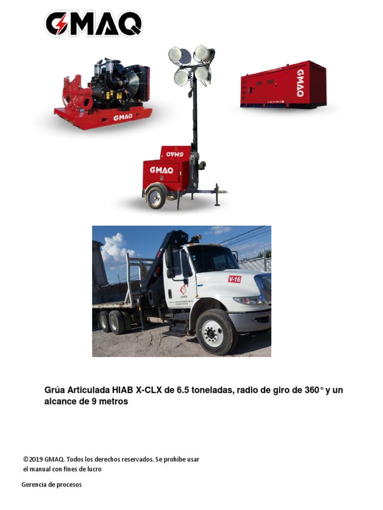 Manual de Grua Hiab | PDF | Grúa (máquina)