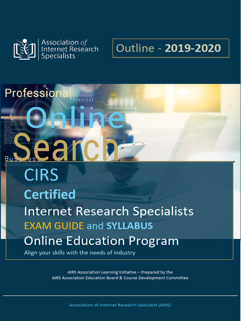 Advanced Research Training Course Outline 4th Edition | PDF | Web ...