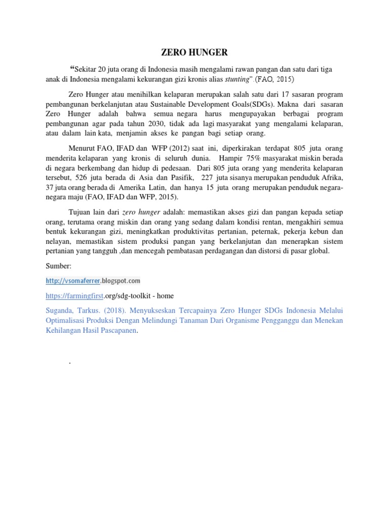 Zero Hunger | PDF