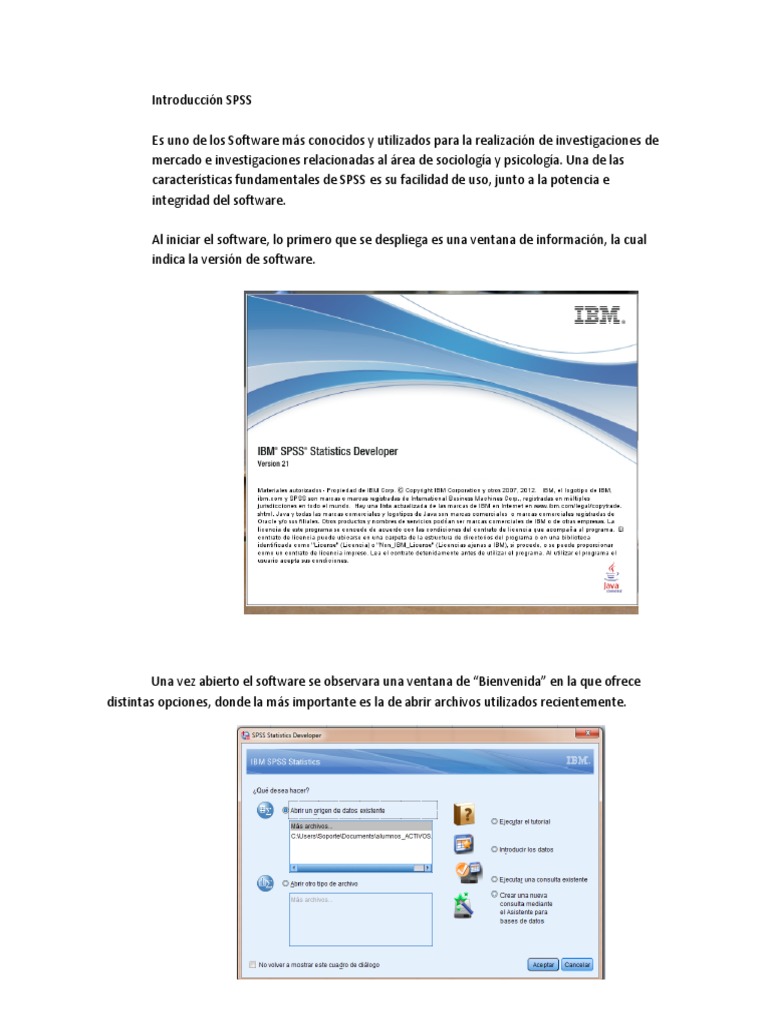 Introducción - SPSS | PDF | Spss | Microsoft Excel