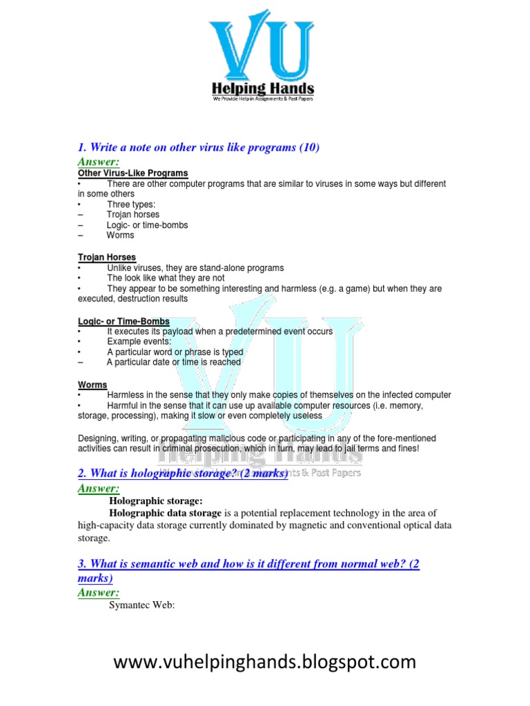 CS101 SOLVED SHORT AND LONG QUESTIONS (WWW - Vuhelpinghands.blogspot ... CS101 SOLVED SHORT AND LONG QUESTIONS (WWW - Vuhelpinghands.blogspot ...