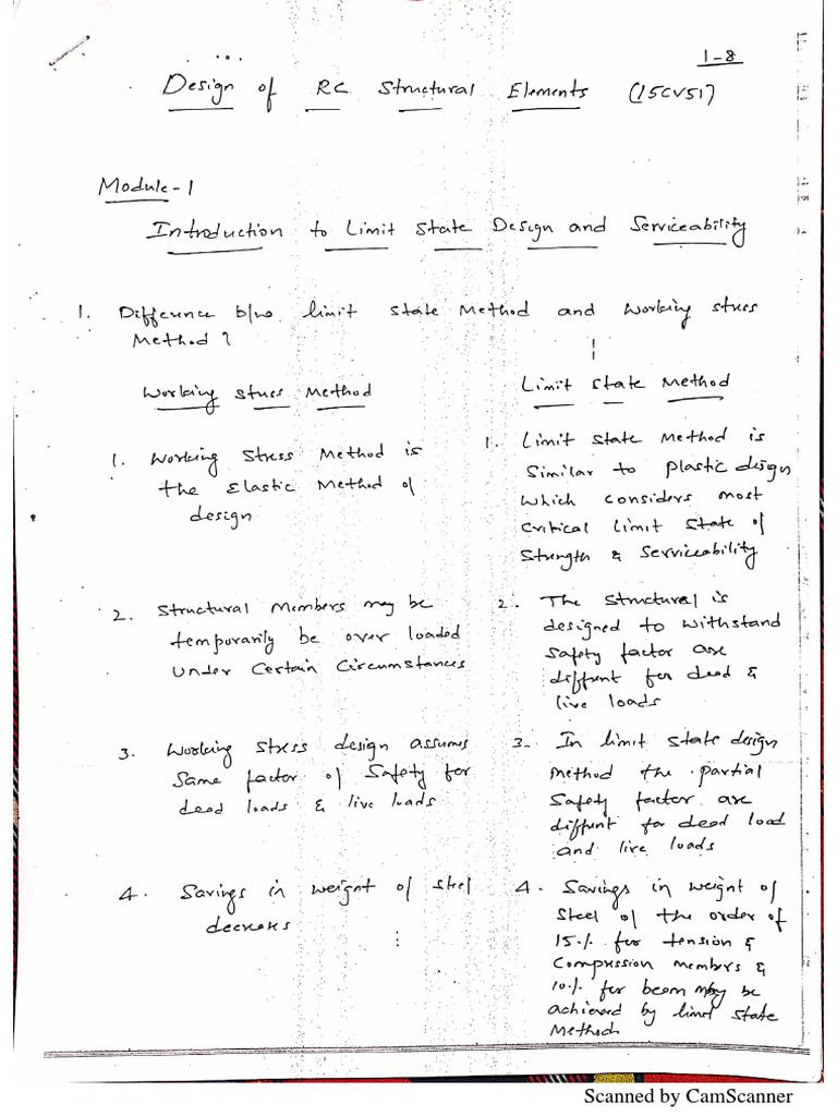 Design of RCC Structural Elements | PDF