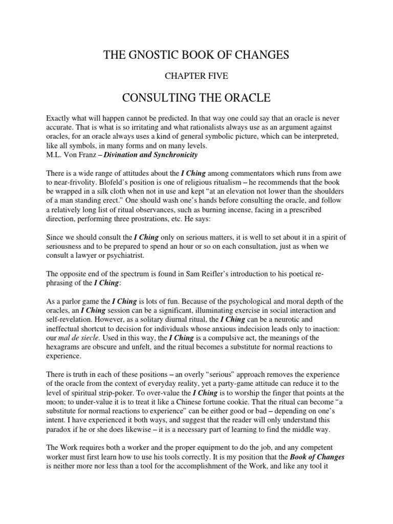 Consulting the I Ching Oracle | PDF | Confucianism | Yin And Yang