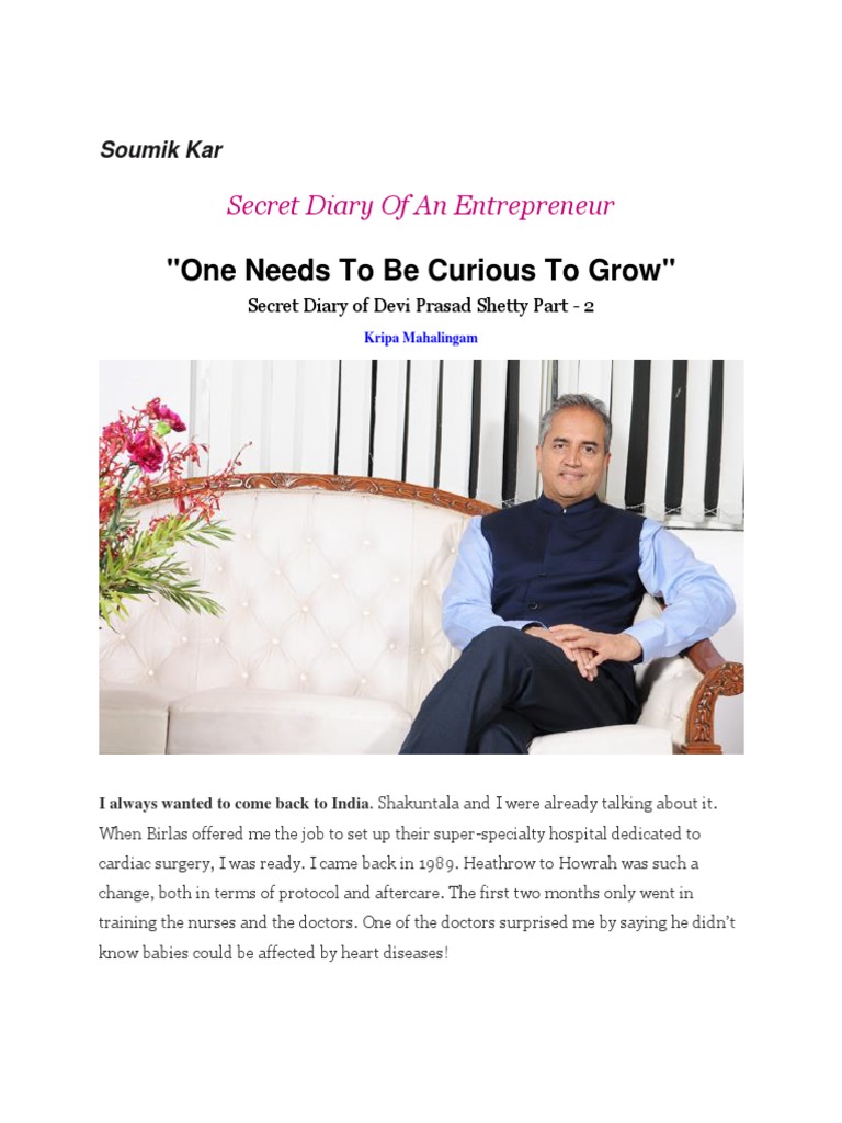 About Dr. Devi Shetty | PDF | Surgery | Hospital
