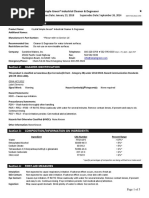 Cream Cleanser Safety Data Sheet | PDF | Toxicity | Dangerous Goods