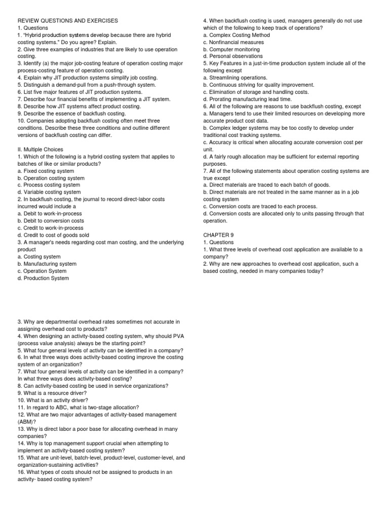 Understanding Hybrid Costing Systems | PDF | Business Economics | Economies