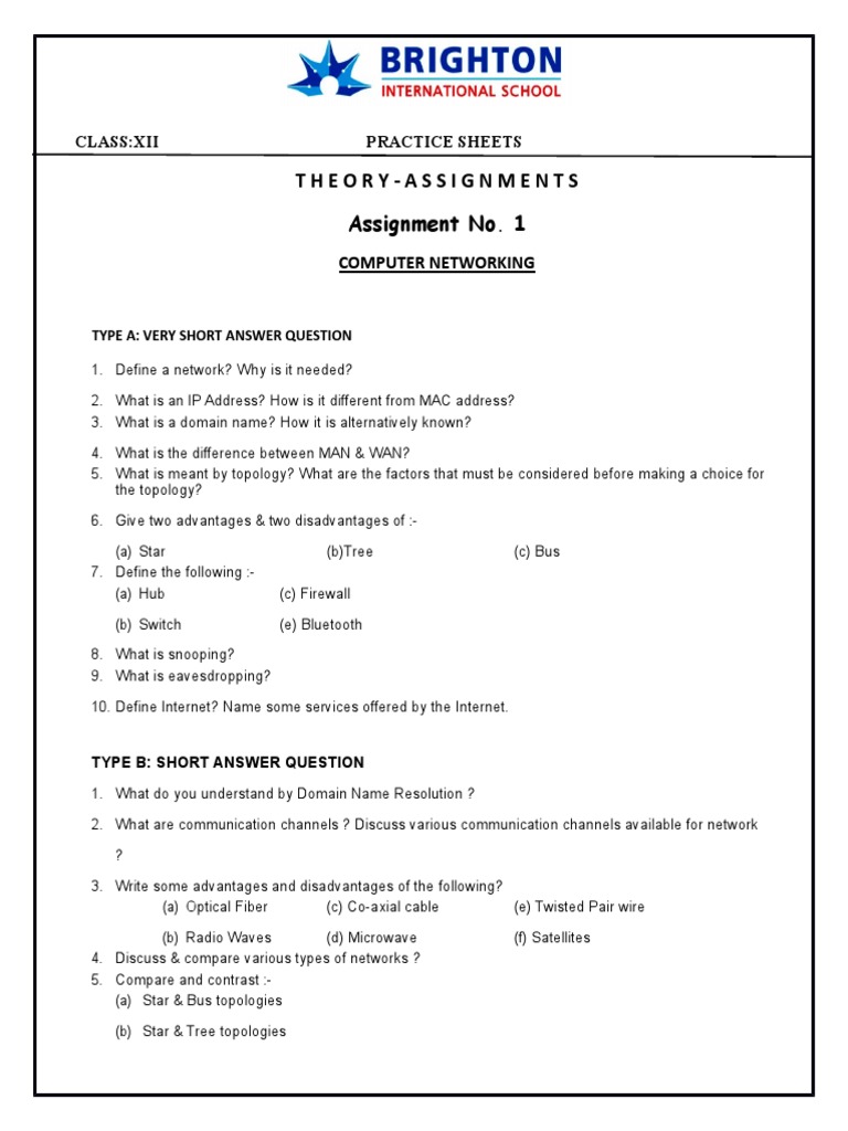 Class XII Worksheets-1 | PDF | Inheritance (Object Oriented Programming ...