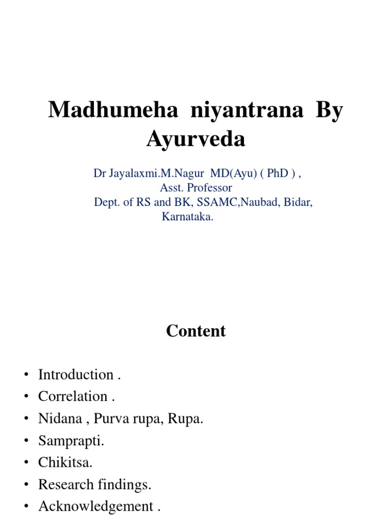 Ayush PPT Final | PDF | Endocrine System | Medical Specialties