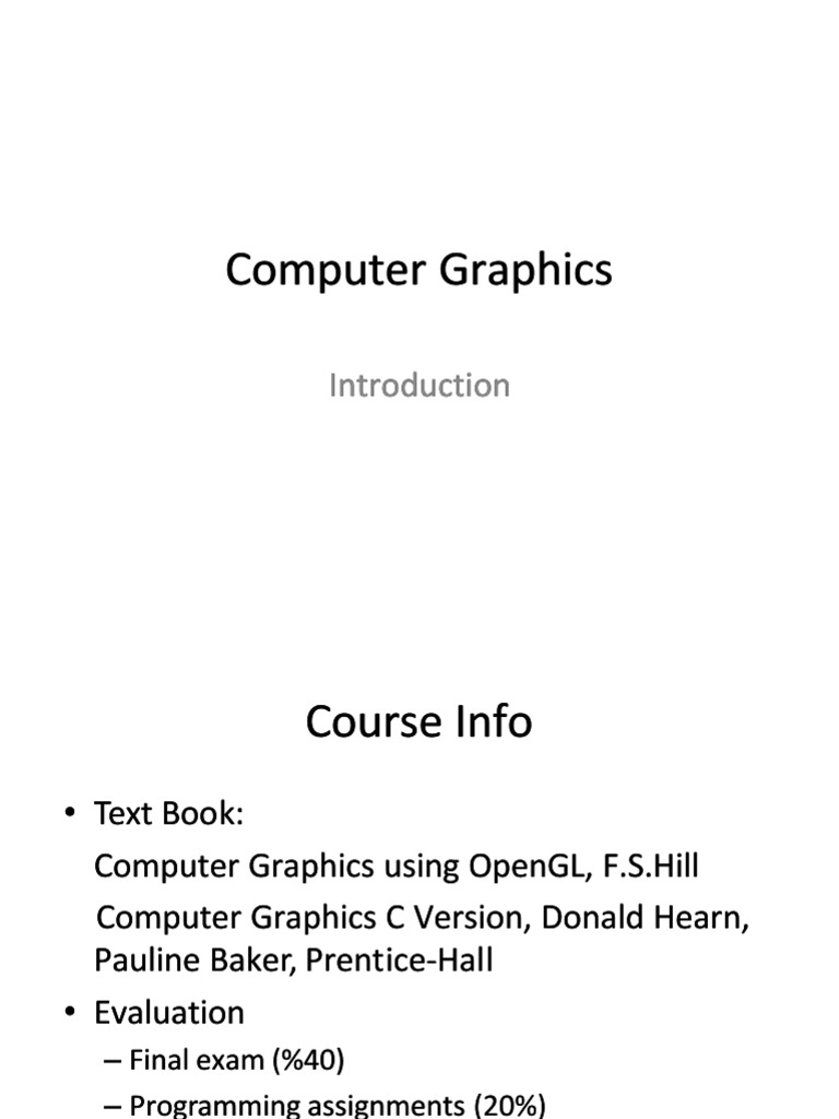Computer-Graphics PDF | PDF | Rendering (Computer Graphics) | Computer Graphics