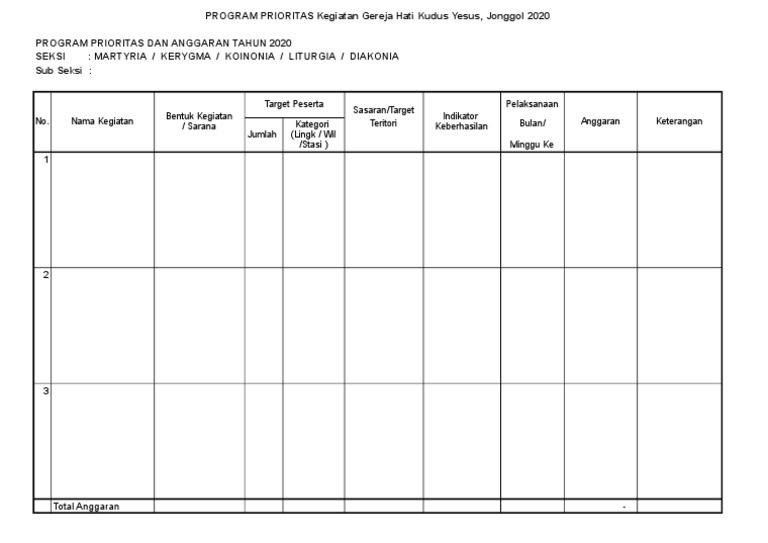Format Raker 2020 | PDF