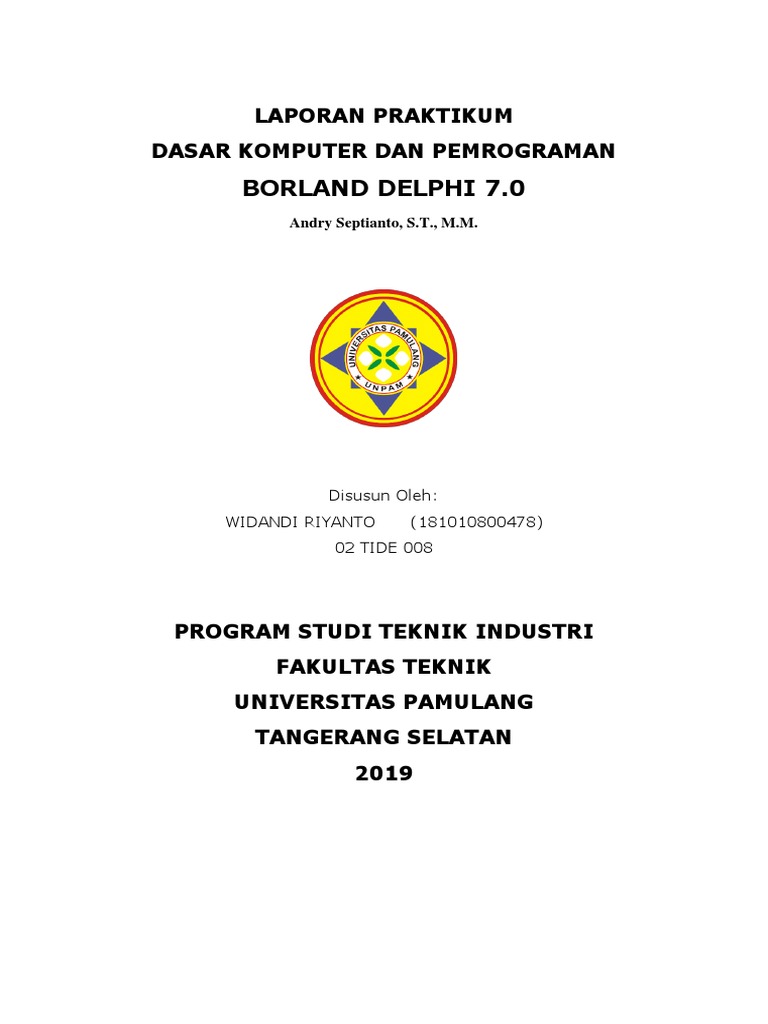 Tugas Laprak Pemrograman | PDF