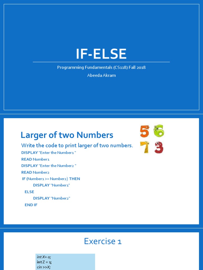 2 - Pseudocode With IF-ELSE | PDF | Applied Mathematics | Teaching ...