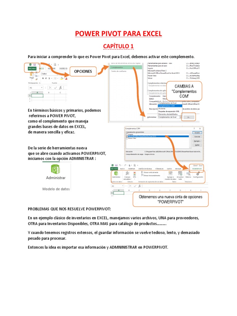 Power Pivot para Excel | PDF | Microsoft Excel | SQL