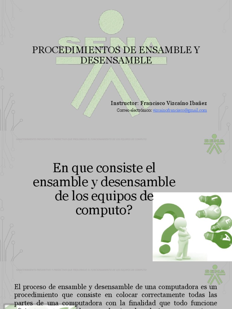 Ensamble y Desensamble | PDF | Equipo de oficina | Electrónica