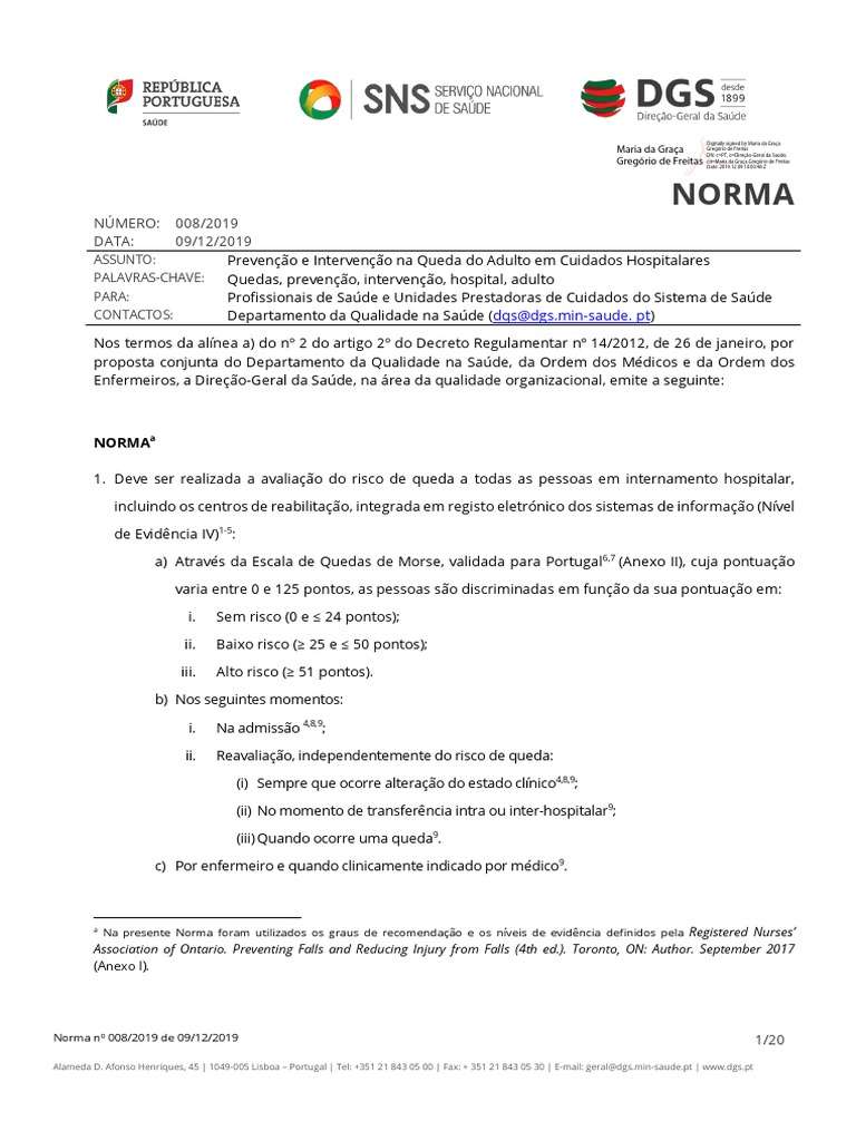 DGS Norma Quedas | PDF | Fator de risco | Humano