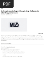 Proficiency Testing Procedure Guidelines | PDF | Laboratories | Evaluation
