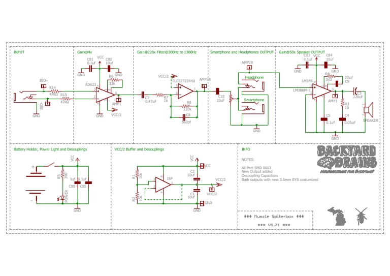 Muscle Spikerbox V1.21 | PDF | Science | Electronics