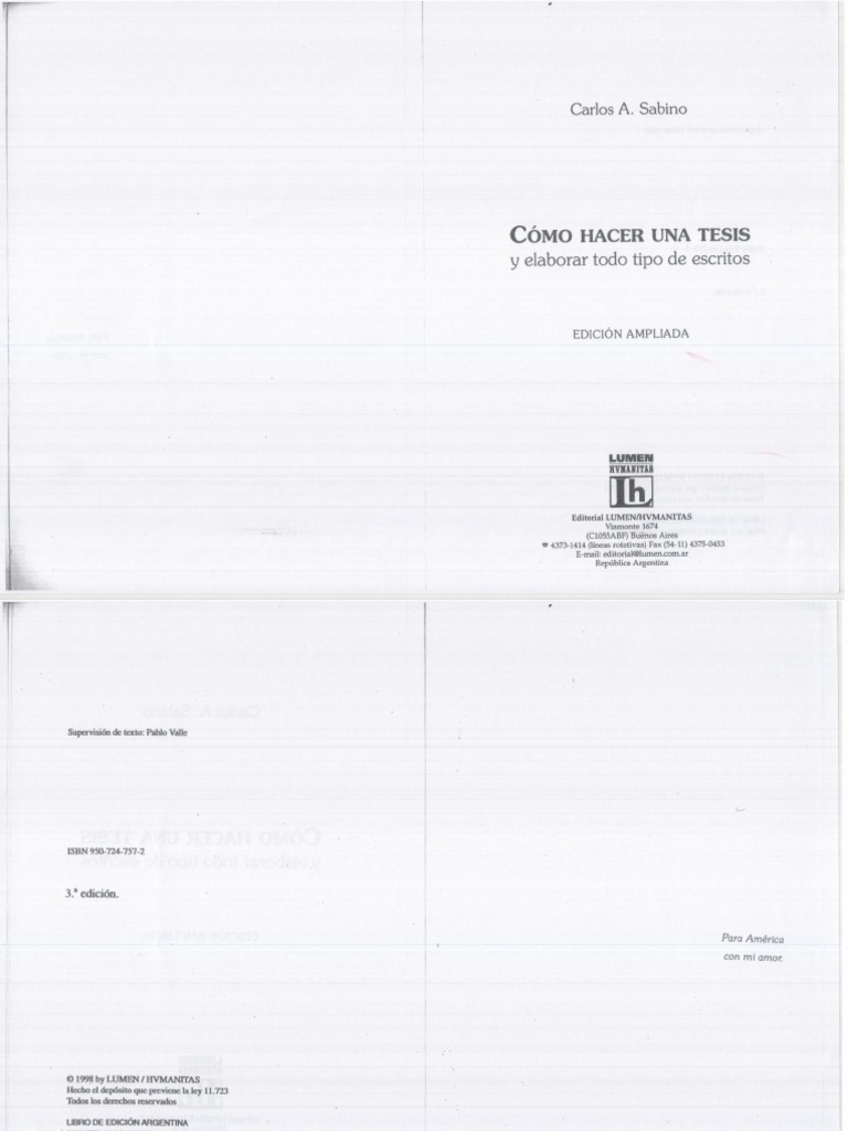 Como Hacer Una Tesis PDF | PDF