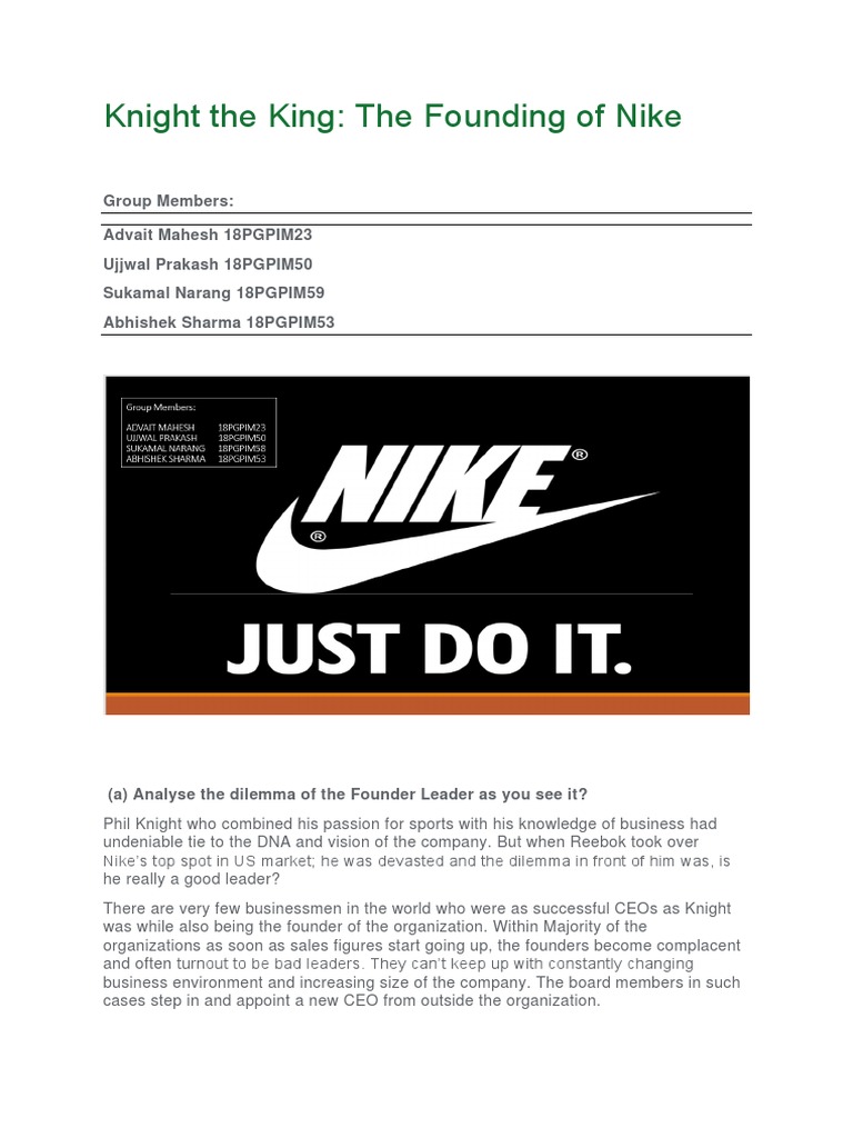 Hello Nike | PDF | Nike | Leadership