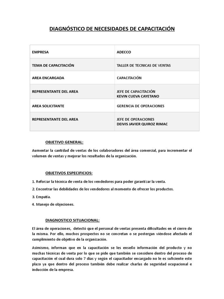 DNC - Formato | PDF | Cliente | Conceptos psicologicos