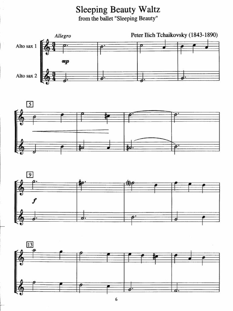 Sleeping Beauty Waltz Sheet Music | PDF | The Sleeping Beauty (Ballet ...