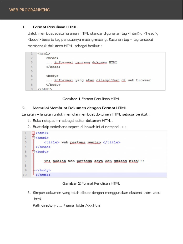 Modul Web Dasar Html Css Pdf