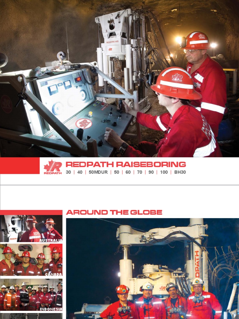 Redpath Raisedrill Brochure Lowres | PDF | Drill | Torque