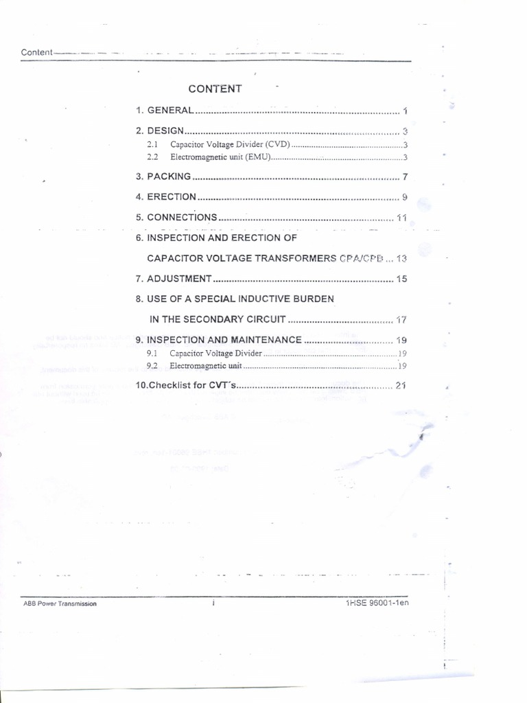 CVT Abb Cpa 245KV PDF | PDF