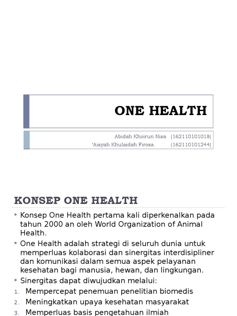 One Health | PDF