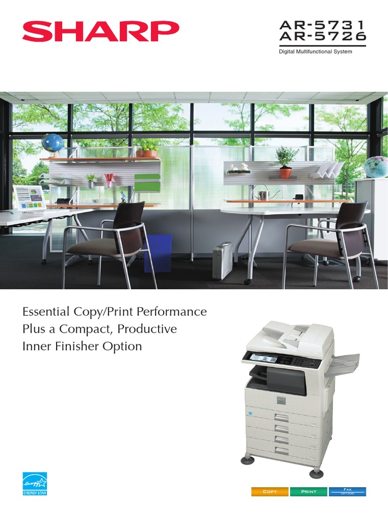 Sharp Ar5731 Brochure | PDF | Fax | Printer (Computing)