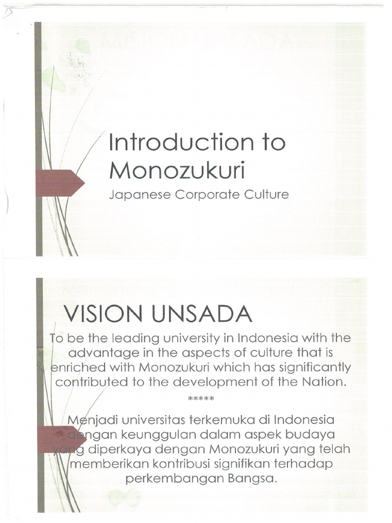 Monozukuri Modul | PDF