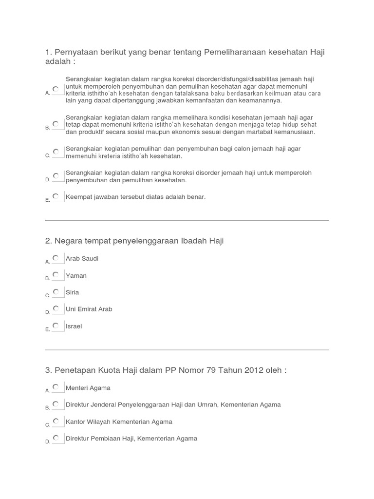 Soal Tkhi Ujian Kedua | PDF