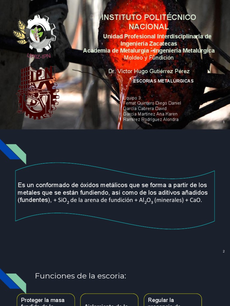 Tipos y funciones de escorias metalúrgicas | PDF | Arrabio | Hierro