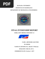 Dashen Beer | PDF | Brewing | Beer