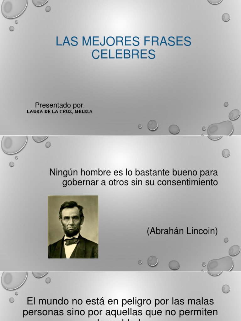 Las Mejores Frases Celebres | PDF