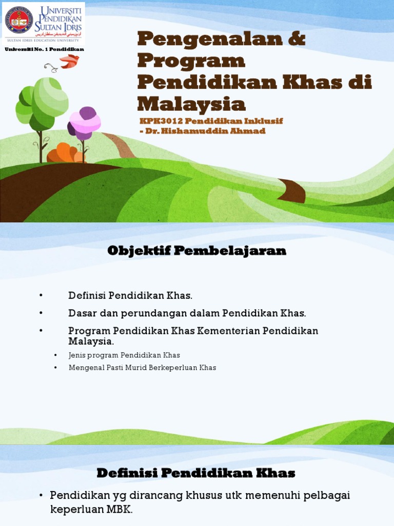 K02996 - 20180915115725 - KPK3012 - Unit 1 - Pengenalan, Dan Program Pendidikan Khas Di Malaysia ...