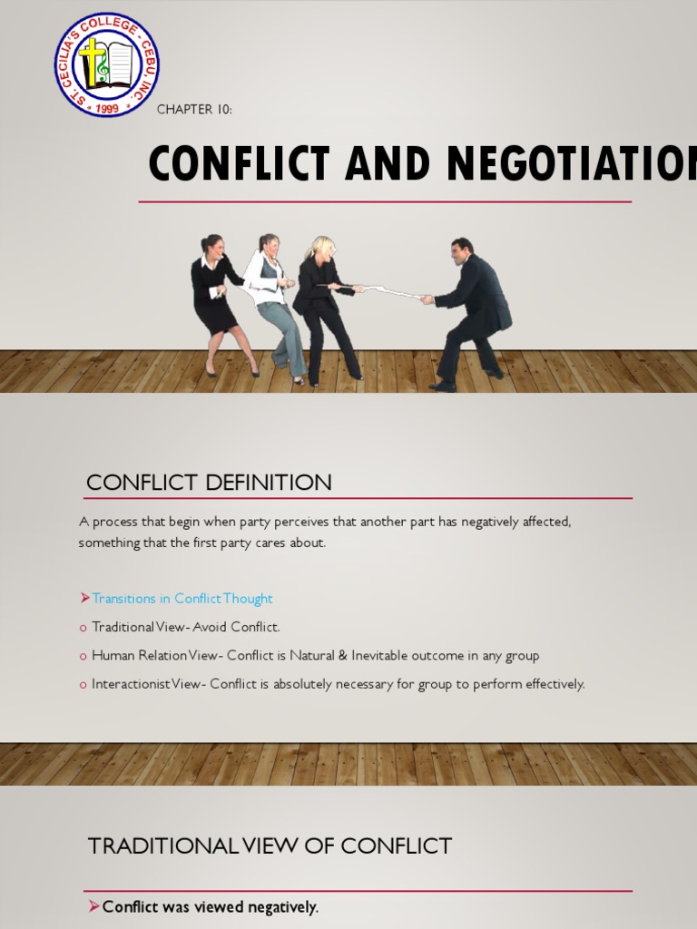Conflict and Negotiation | PDF | Negotiation | Bargaining