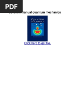 Wiley - Solution Manual To Accompany Volume I of Quantum Mechanics by Cohen-Tannoudji, Diu and ...
