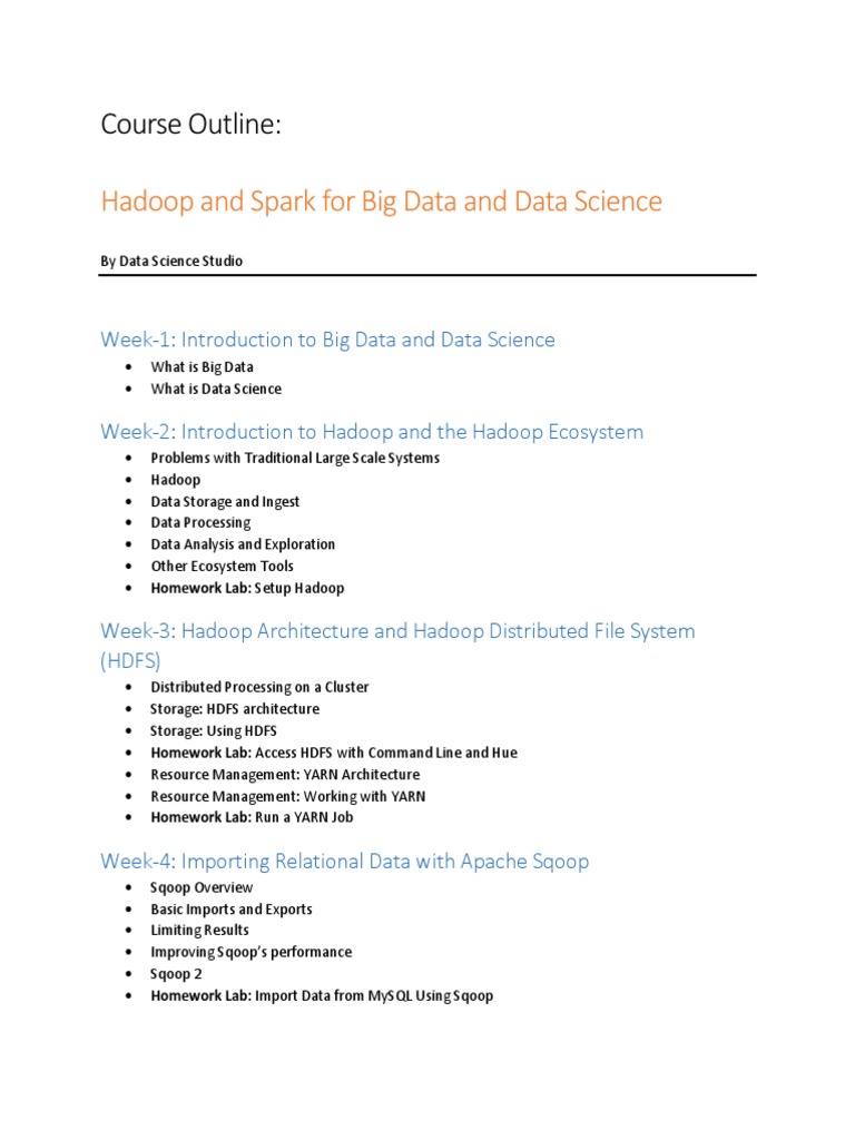 A Comprehensive Guide to Hadoop, Spark, and Big Data Analytics ...