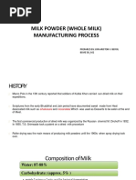 Milk Powder Production | PDF | Milk | Ph