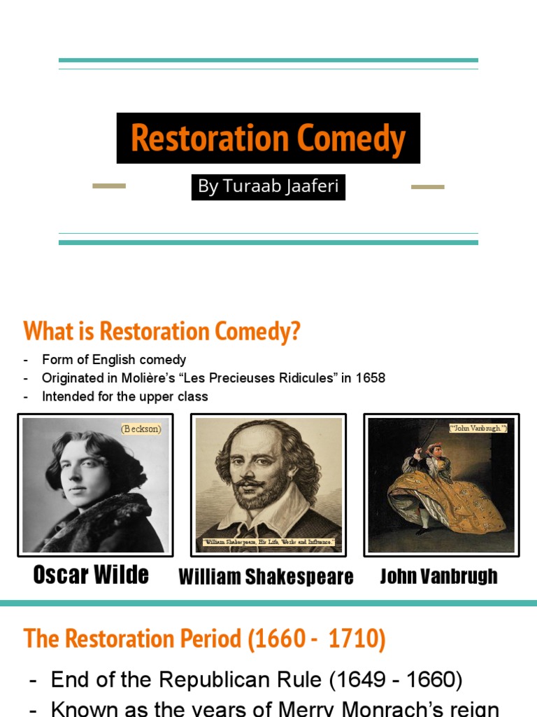 Comedy Restoration | PDF | Restoration Comedy | Entertainment