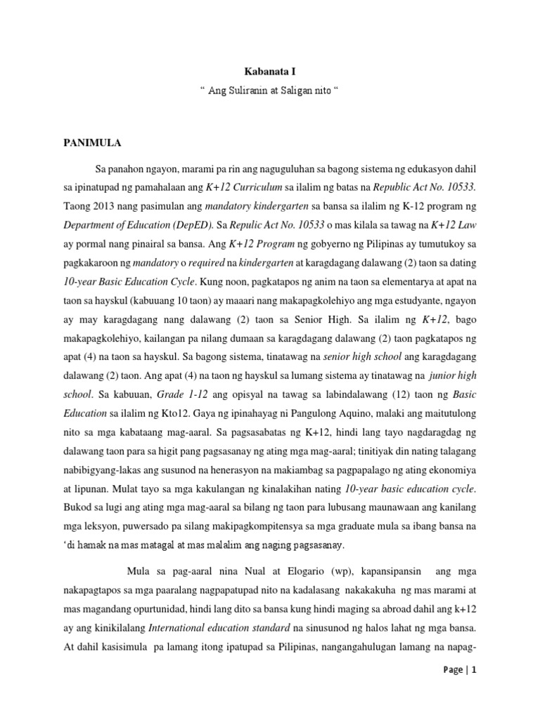 Chapter 1 Final Na Talaga | PDF