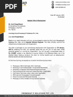 Tcs Appointment Letter | PDF