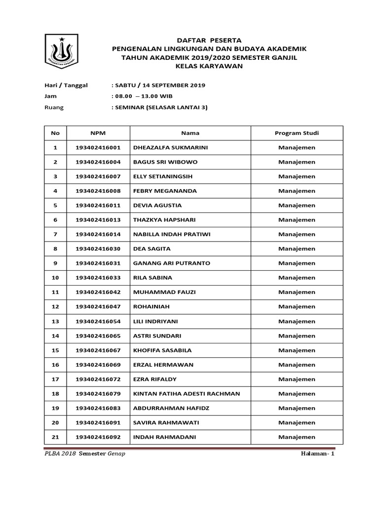 Seminar Selasar Lantai 3 | PDF